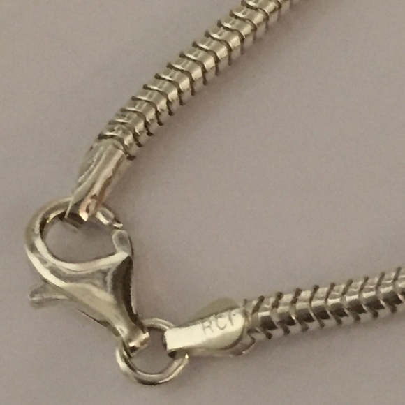 RCI | Jewelry | Rci 925 Italian Silver Bracelet With 2 Charms | Poshmark